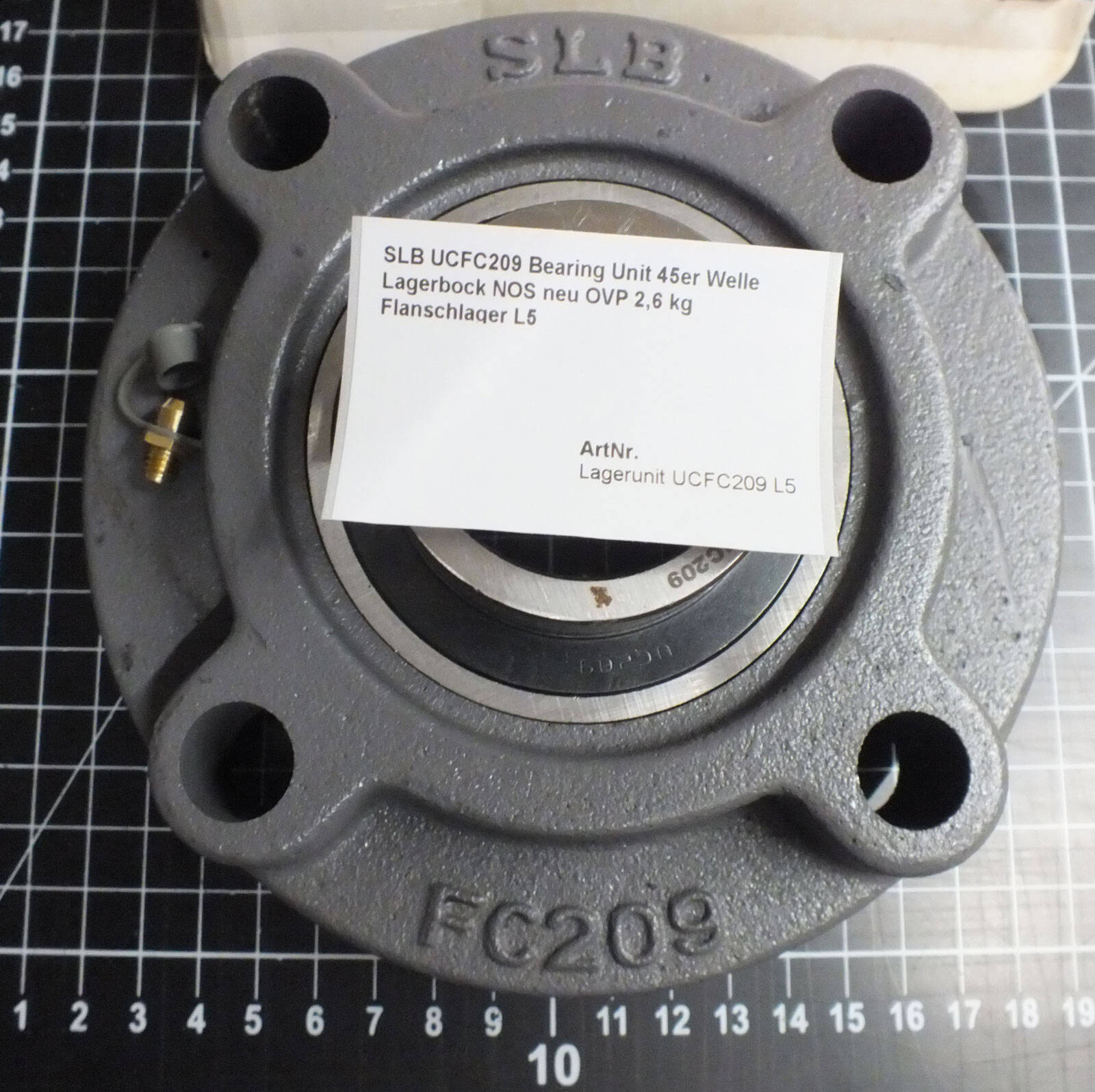 SLB UCFC209 Bearing Unit 45er Welle NOS neu OVP 2,6 kg 4-Loch Flansch ...