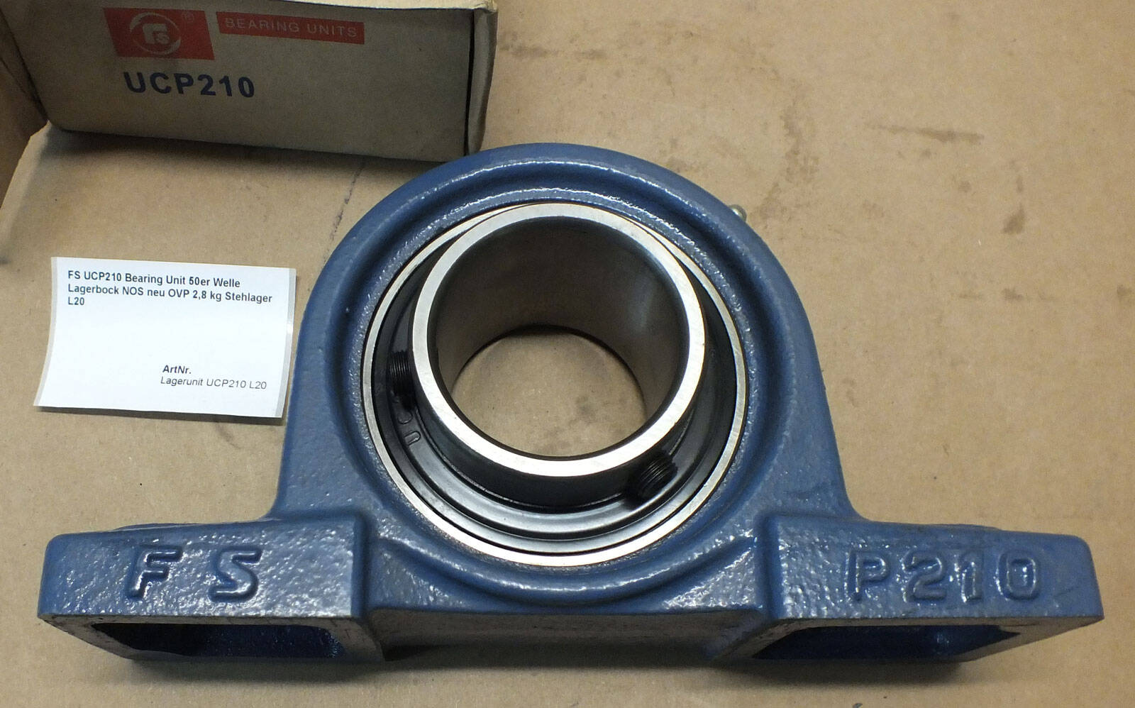 FS UCP210 Bearing Unit 50er Welle Lagerbock NOS neu OVP 2,8 kg Stehla, 28,56
