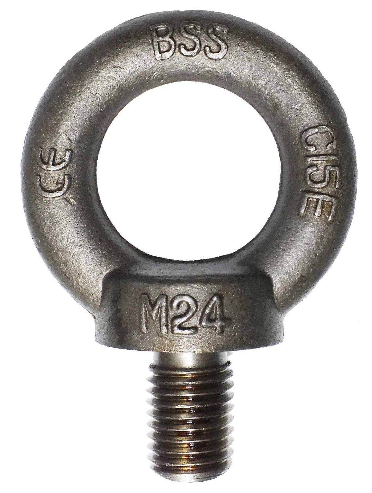 Ringschraube M24 Kranöse DIN 580 Stahl C15E BSS, neu, 0,88 kg Rg mit ...